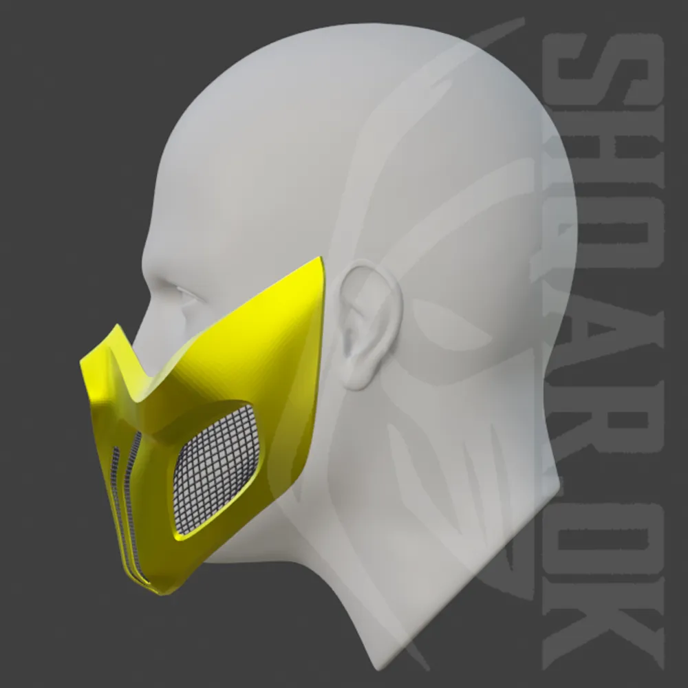 Scorpion Mask from Mortal Kombat 11 – Tachijitsu Master - Free 3D Print ...