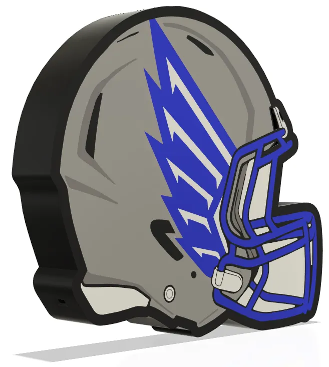 Battlehawks Helmet Light Box by NES 3DMakerWorld: Download Free 3D Models