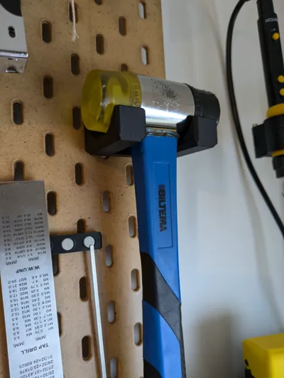 Hammer/Mallet hanger for IKEA Skadis by Elothan - MakerWorld
