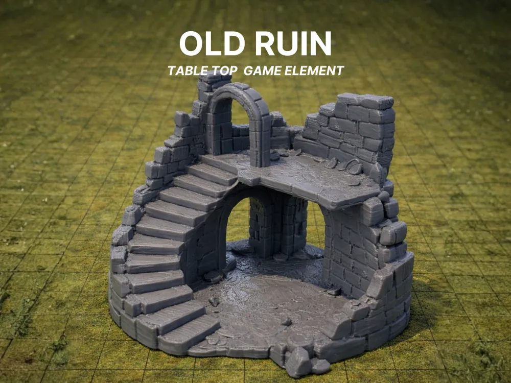 Ancient Ruin Element Terrain DnD Tabletop Wargame - Free 3D Print Model ...