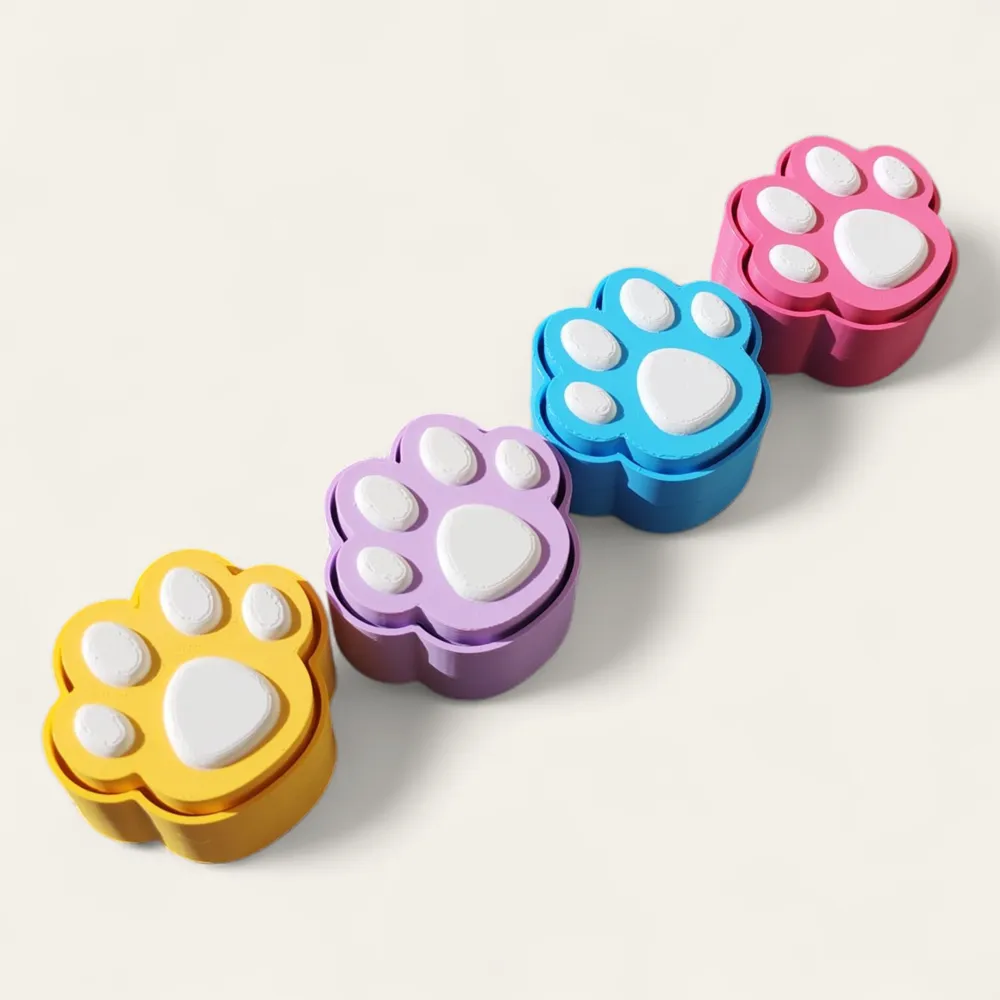 Paw Clickers – Cute & Colorful - Free 3D Print Model - MakerWorld
