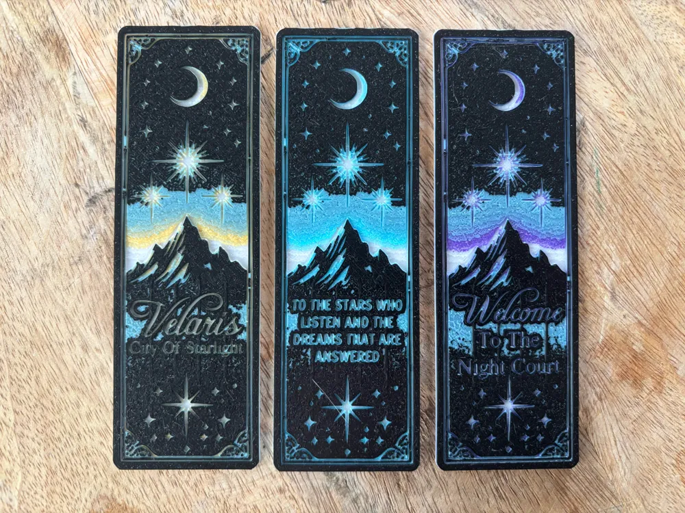ACOTAR Night Court Bookmark Set (HueForge) - Free 3D Print Model ...