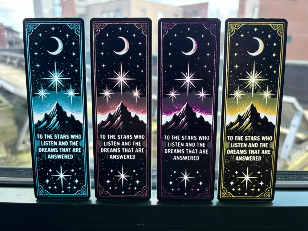 ACOTAR Night Court Bookmark Set (HueForge) - Free 3D Print Model ...