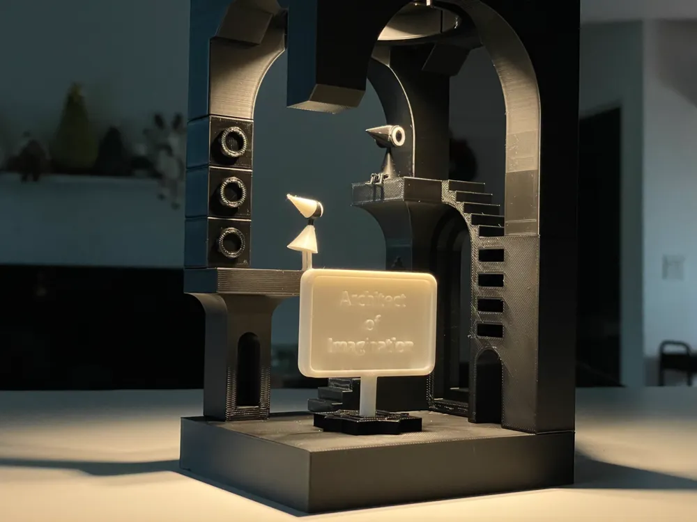 Monument Valley Lamp Trophy with Bambu Lamp Kit by Sven97 - MakerWorld