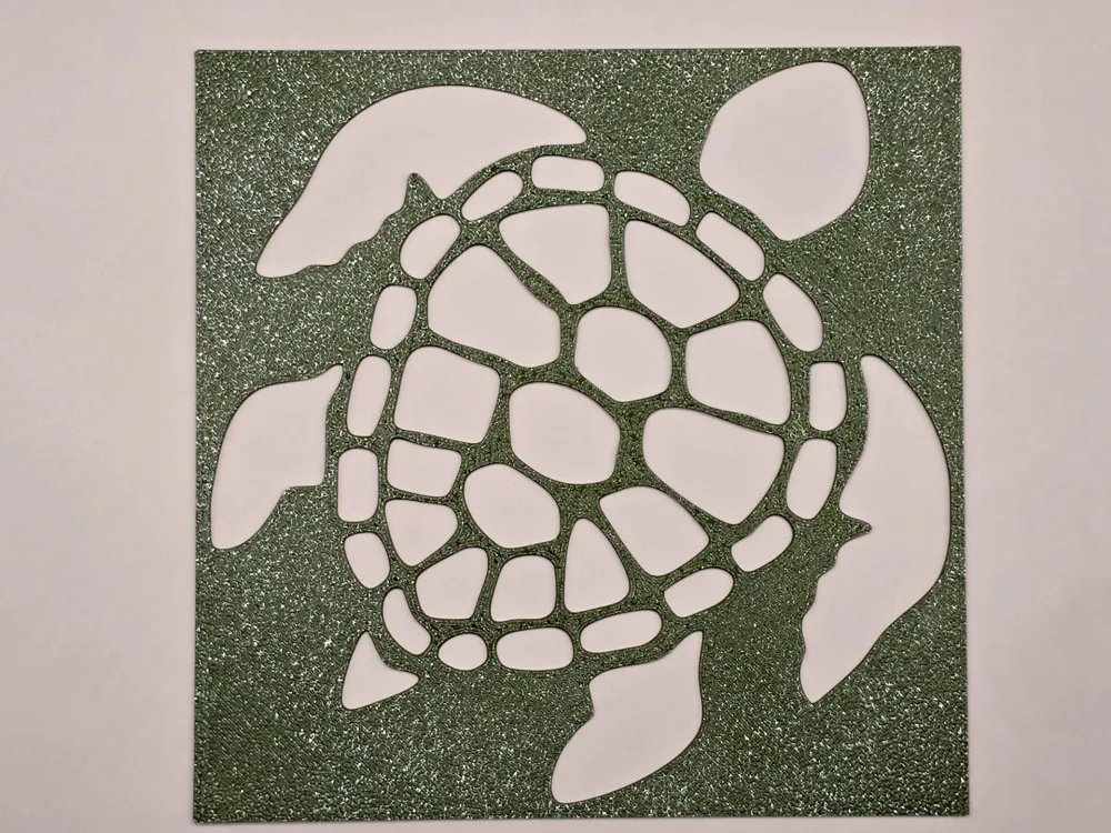 Sea Turtle Stencil Template - Free 3D Print Model - MakerWorld
