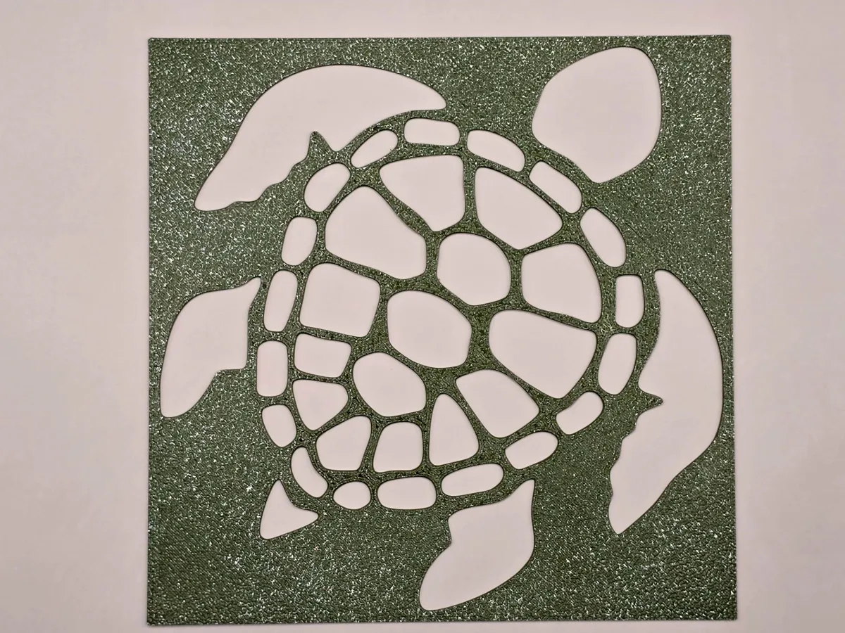 Sea Turtle Stencil Template - Free 3D Print Model - MakerWorld