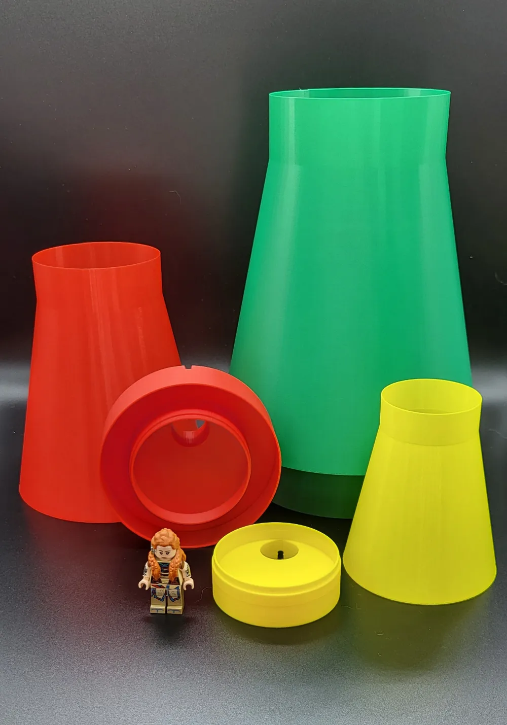 Brick Inspired Cone Shaped Lamp for LED Lamp kit by martenh - MakerWorld