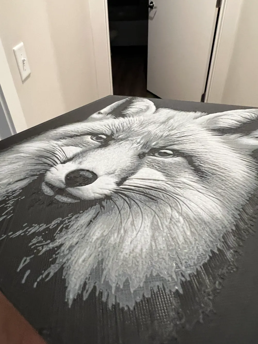 Fox Grayscale Art Hueforge by RP47 Designs - MakerWorld