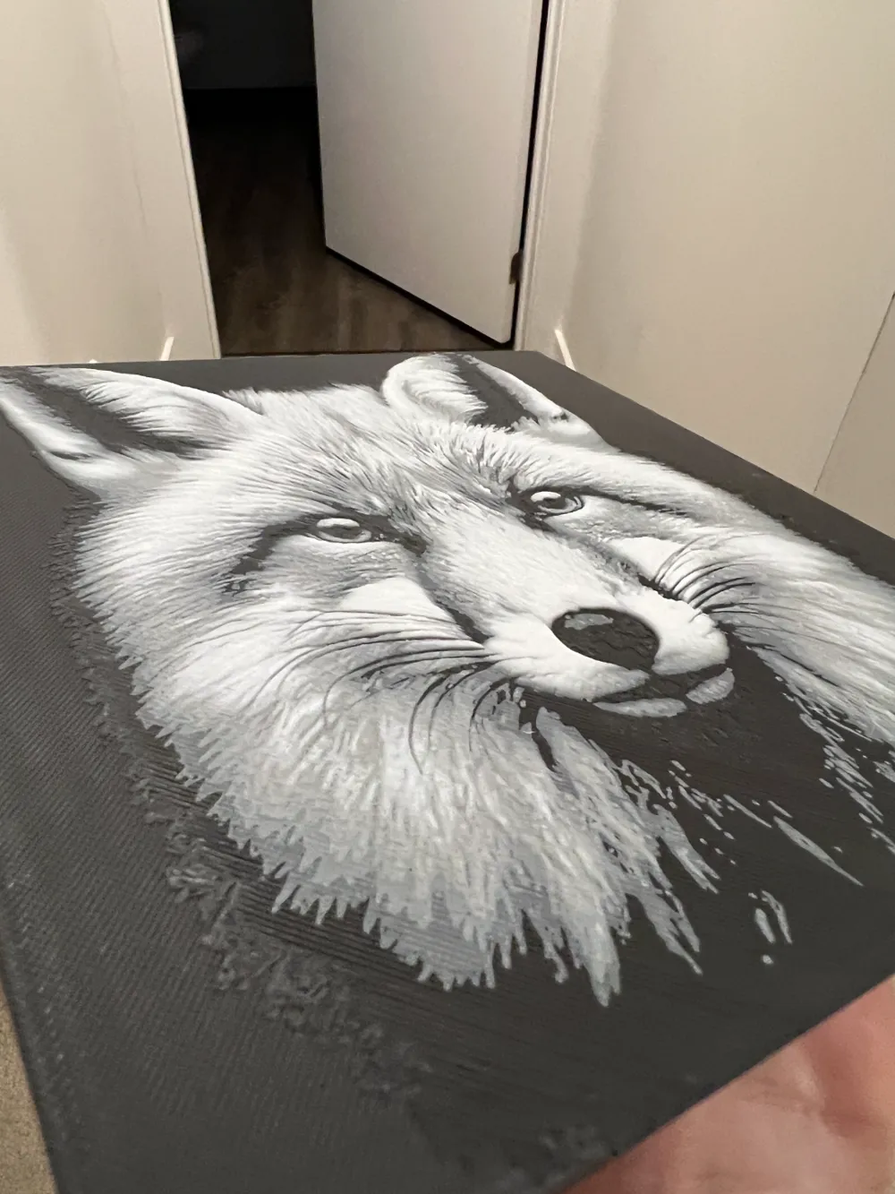 Fox Grayscale Art Hueforge by RP47 Designs - MakerWorld