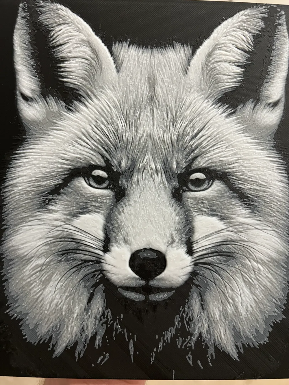 Fox Grayscale Art Hueforge by RP47 Designs - MakerWorld