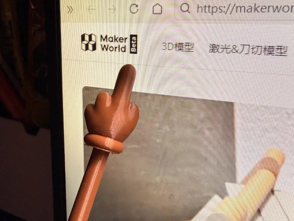 Middle finger pointer, marker finger pointer, emphasis finger pointer ...