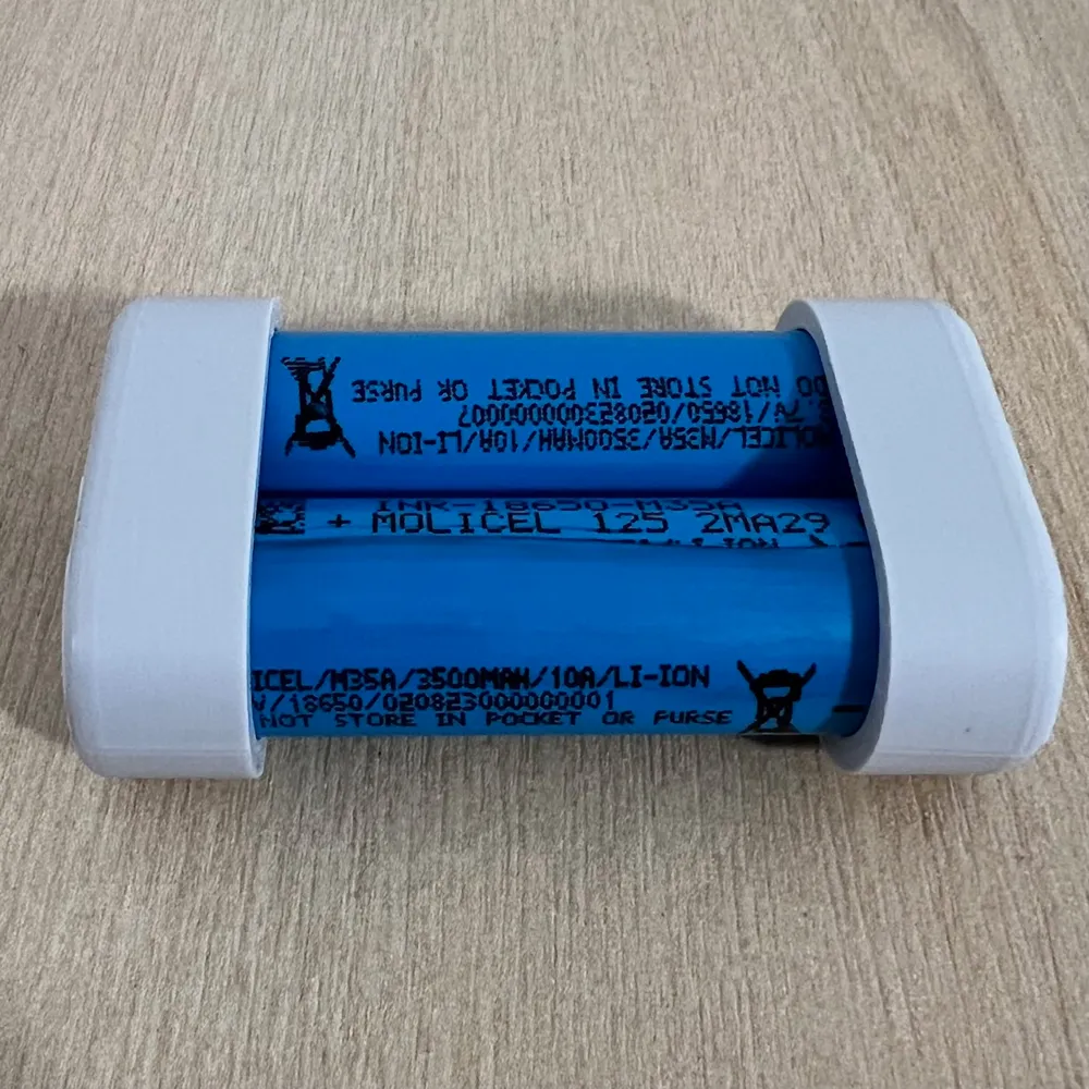 18650 2 cell battery end caps by Redaxis - MakerWorld