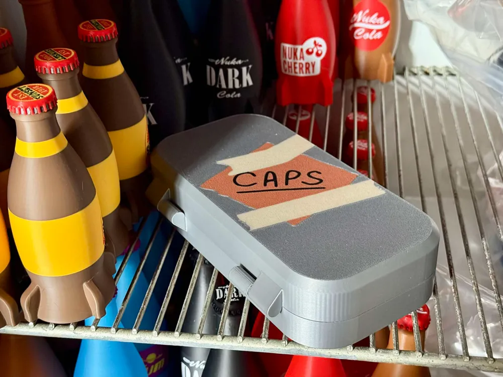Fallout Caps Stash Box by Faran3D MakerWorld: Download Free 3D Models