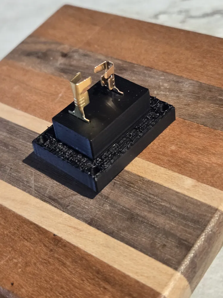 Recessed Spade Connector/Terminal Plate - Free 3D Print Model - MakerWorld