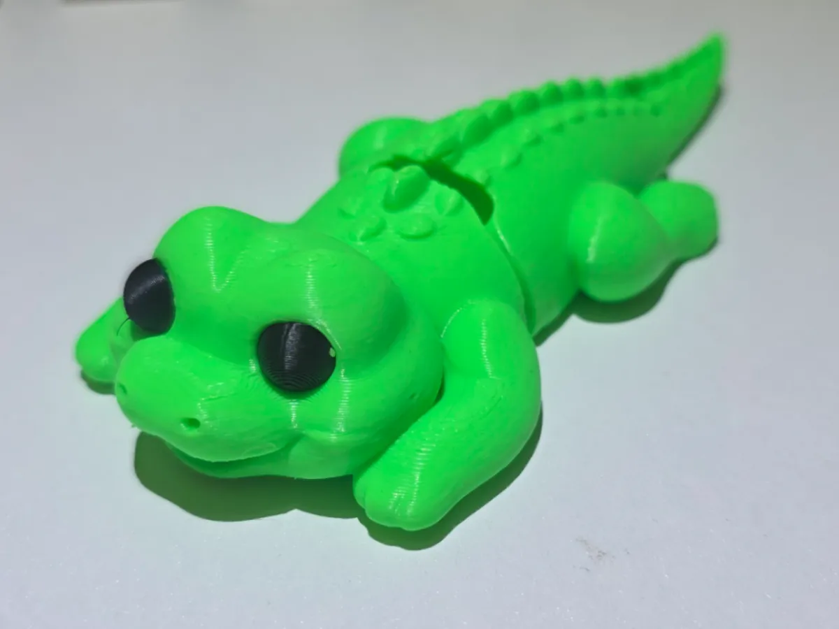 Meet Flexi the Croc. fidget toy. No AMS toy - Free 3D Print Model ...