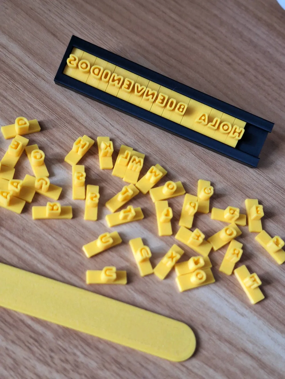 Alphabet Stamp Set - Free 3D Print Model - MakerWorld