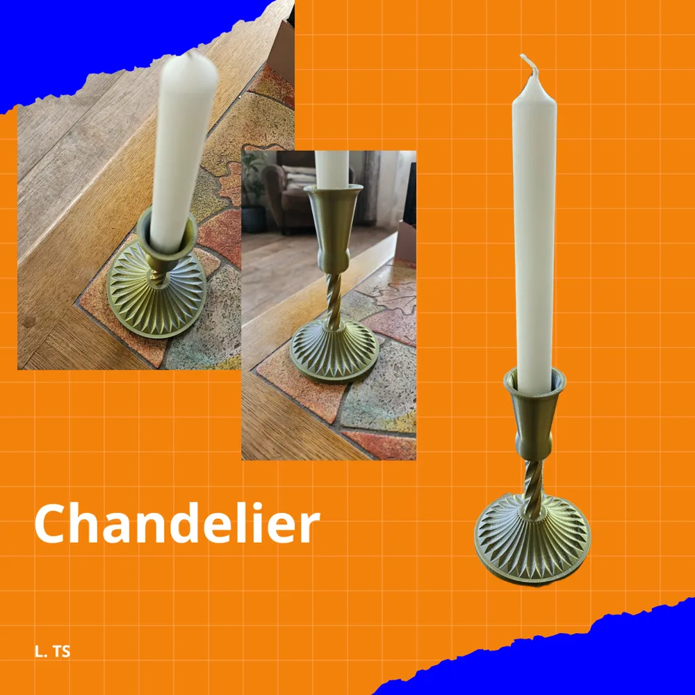 Candlestick 150 mm by L.TS MakerWorld: Download Free 3D Models