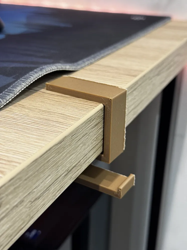 headset holder for 3.8cm thick table by blukye MakerWorld: Download ...