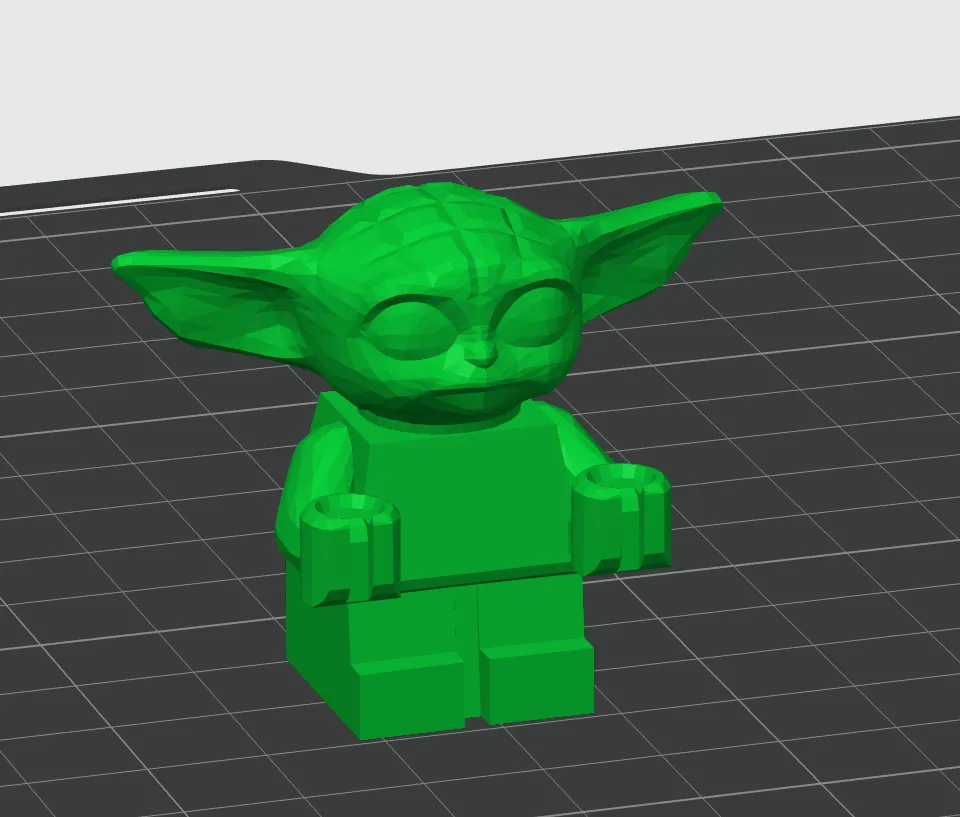 LEGOs Star Wars Baby Yoda (Grogu) Minifigure by parchmentprints ...