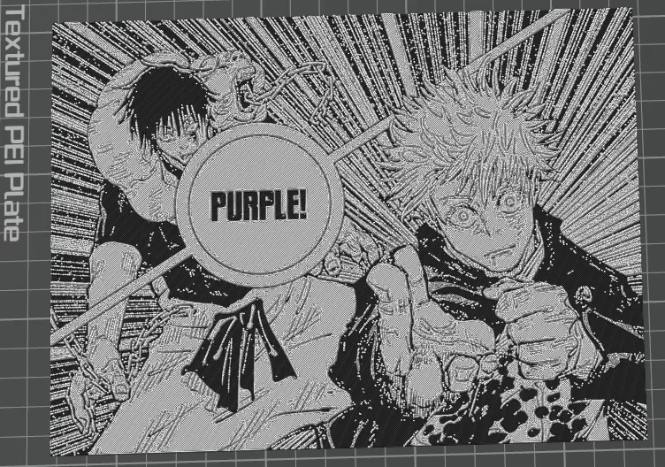 Manga Panel Jujutsu Kaisen Gojo vs Toji - Free 3D Print Model - MakerWorld