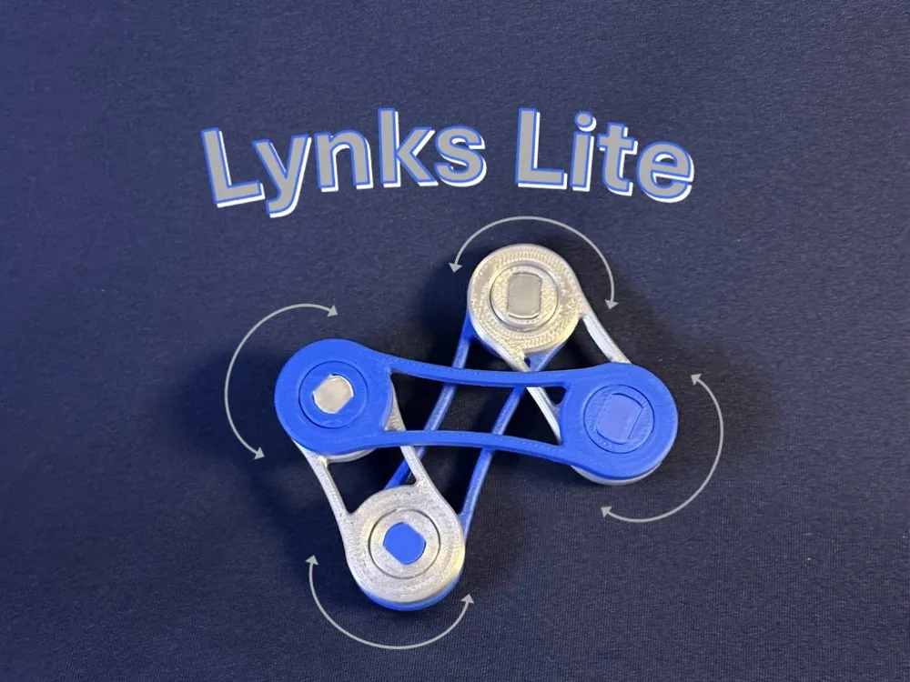 Lynks Lite - Lite Strong Looping Modular Fidget - Free 3D Print Model ...