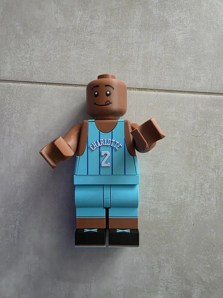 Brickman de Larry Johnson des Charlotte Hornets - Free 3D Print Model ...