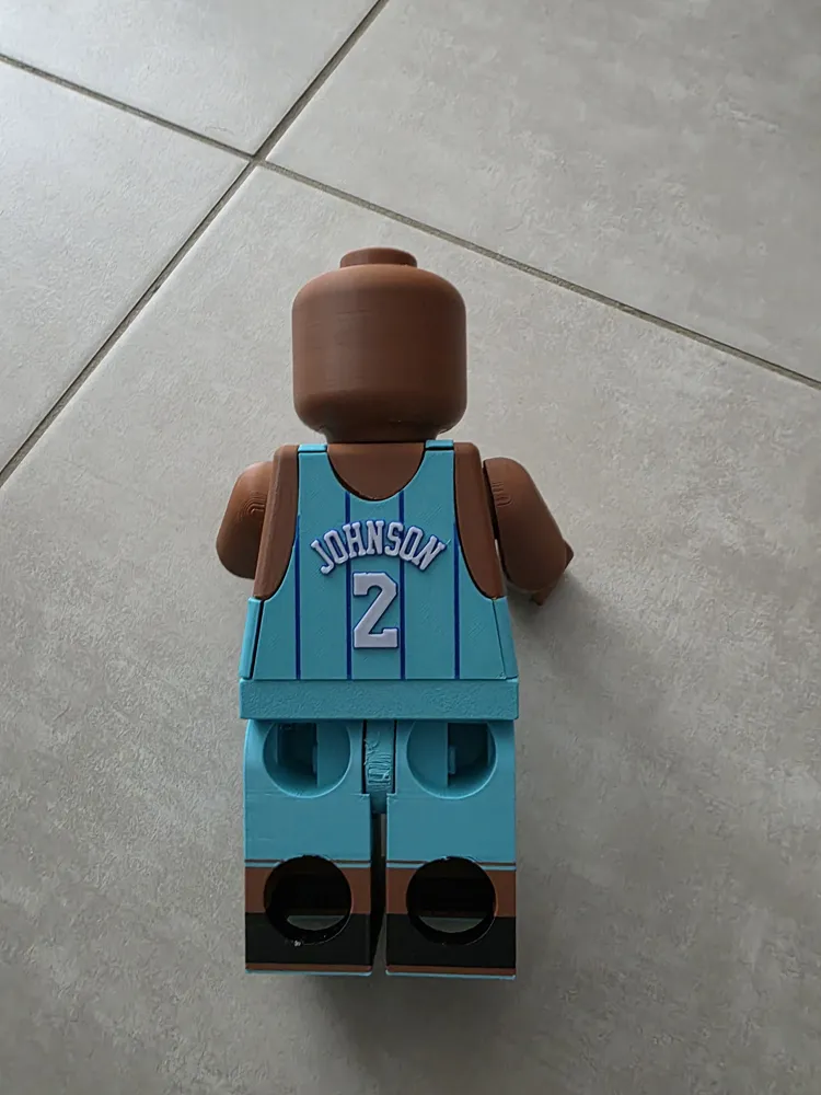 Brickman de Larry Johnson des Charlotte Hornets - Free 3D Print Model ...