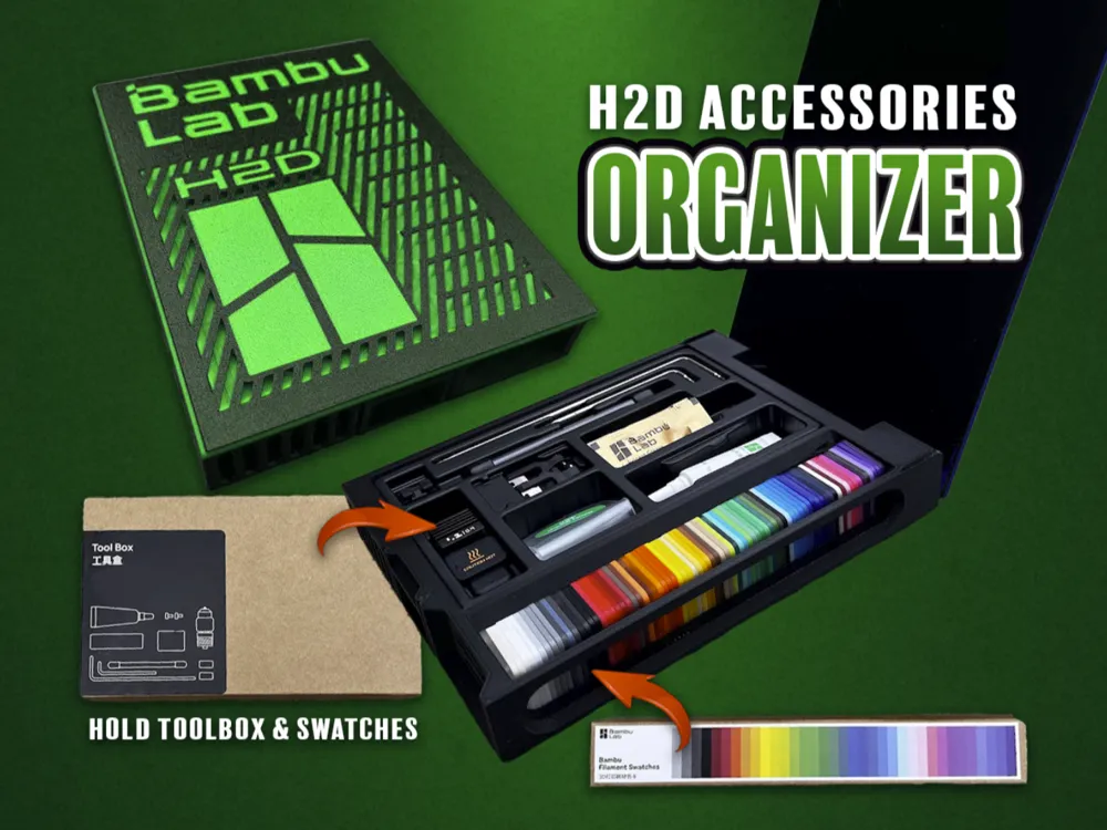 H2D Tool Box Organizer by AskNinjaTom MakerWorld: Download Free 3D Models