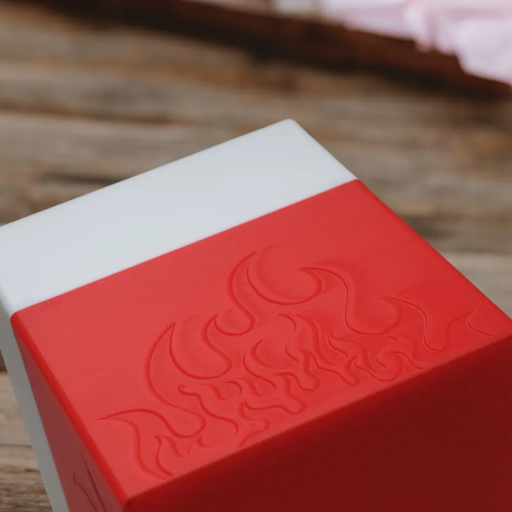 Magic The Gathering -Red Mana Commander Deck Box by Dragon in the ...