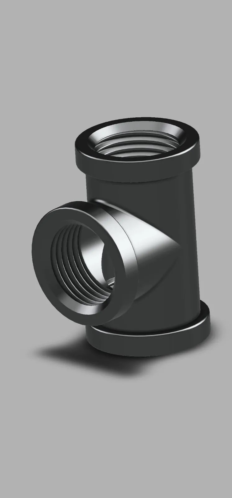 pipe kit, fittings and wall mount flange 1/2" - Free 3D Print Model ...