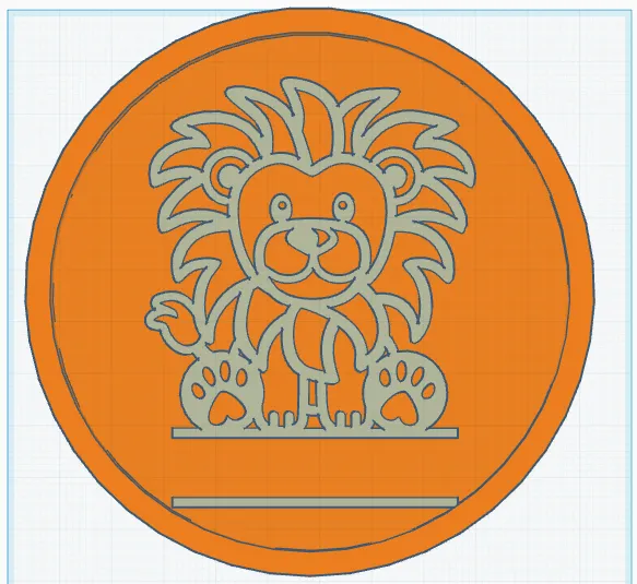 Lion sign with name by 3DNerdz MakerWorld: Download Free 3D Models