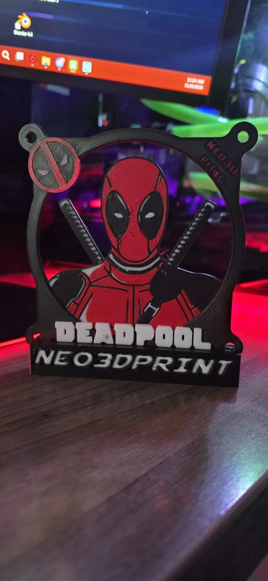 Deadpool 120mm Fan Grille by Neo3DPrint MakerWorld: Download Free 3D Models