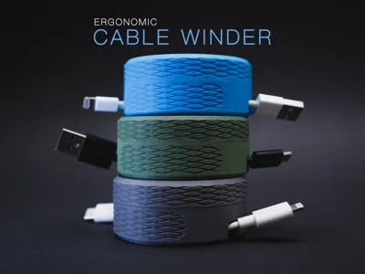 Ergonomic Cable Winder - Free 3D Print Model - MakerWorld