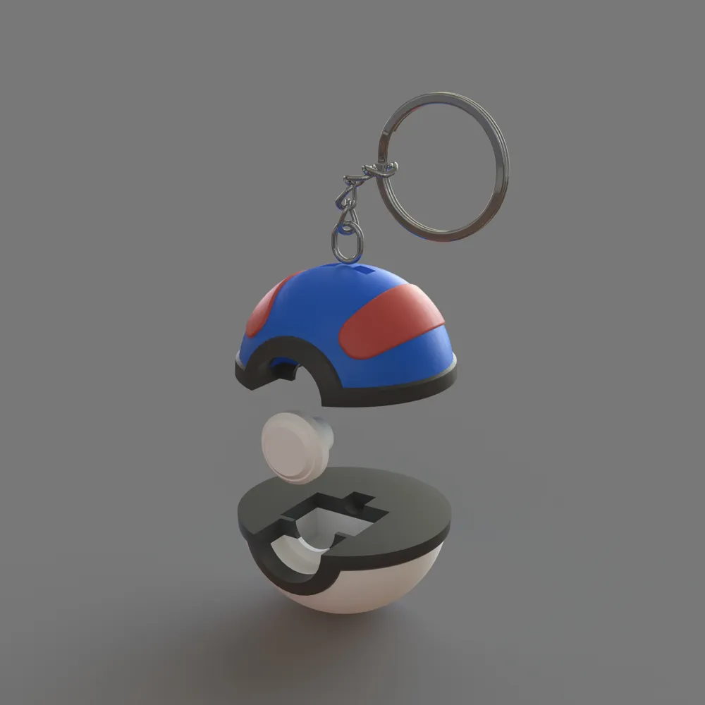 Greatball Keychain Clicker - Free 3D Print Model - MakerWorld