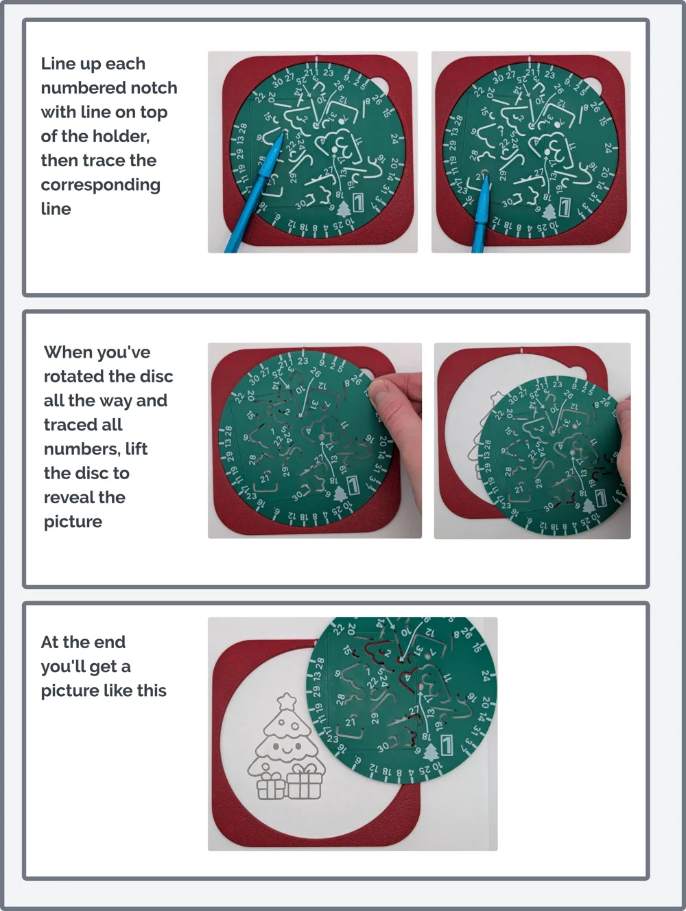 Doodle Disc Christmas Set - Free 3D Print Model - MakerWorld