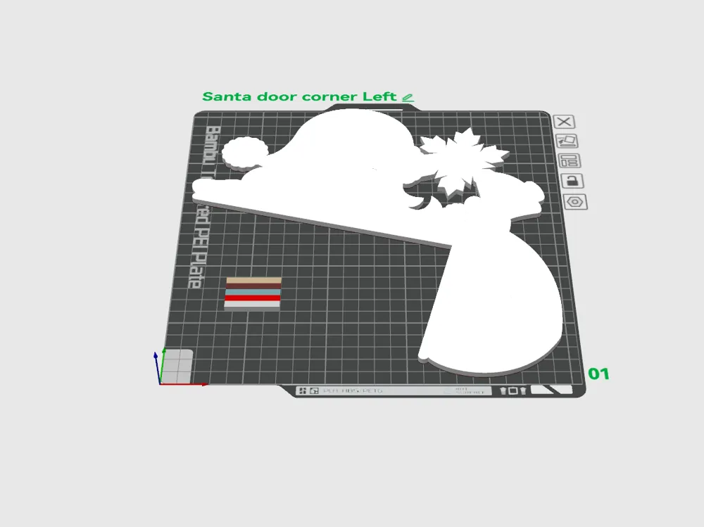 Christmas Door Corner / Santa Door Topper - Free 3D Print Model ...