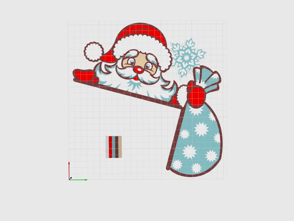 Christmas Door Corner / Santa Door Topper - Free 3D Print Model ...