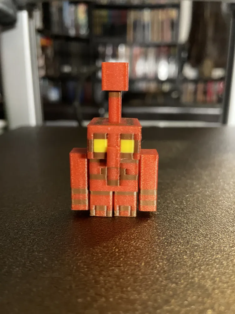 Minecraft Copper Golem Figurine - Free 3D Print Model - MakerWorld
