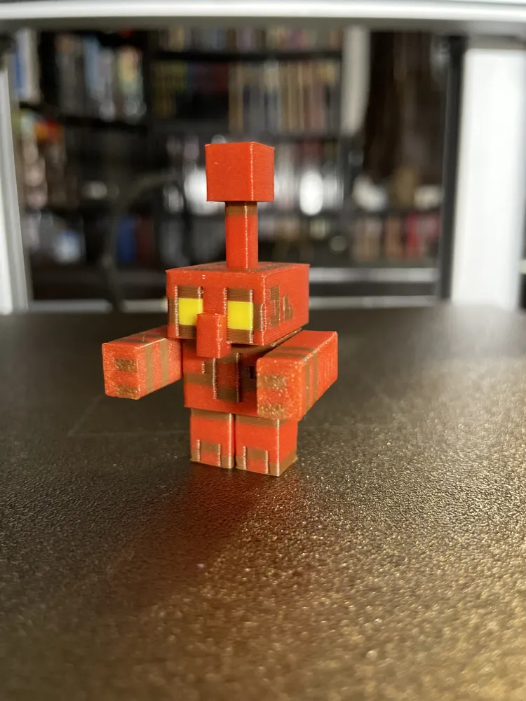 Minecraft Copper Golem Figurine - Free 3D Print Model - MakerWorld