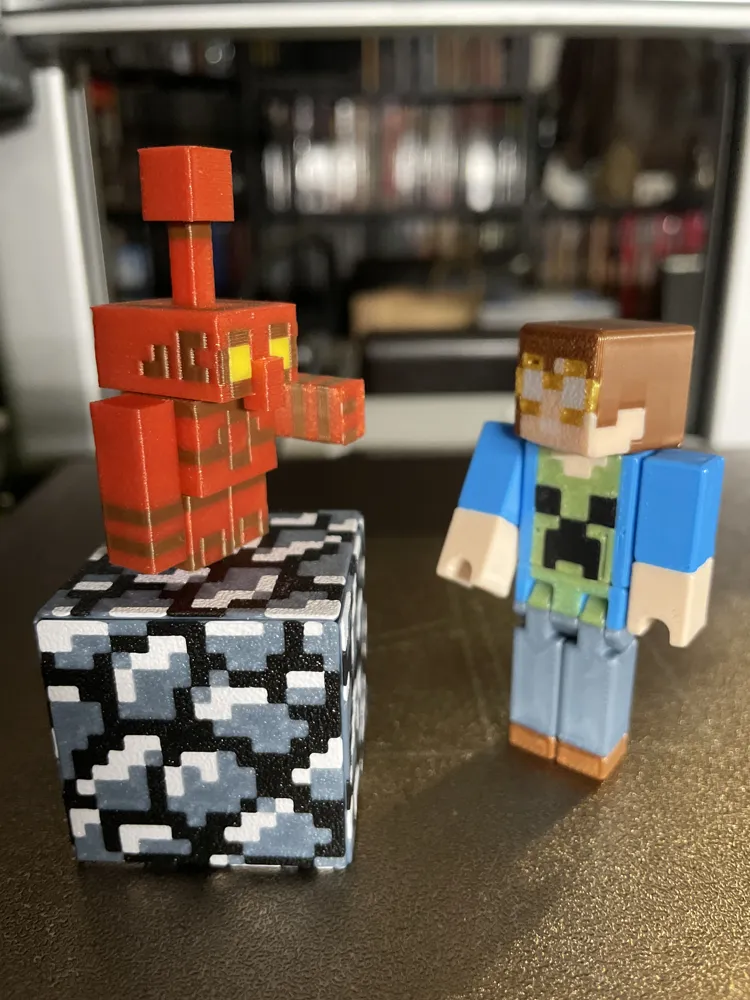 Minecraft Copper Golem Figurine - Free 3D Print Model - MakerWorld