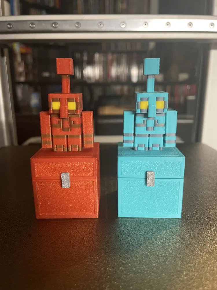 Minecraft Copper Golem Figurine - Free 3D Print Model - MakerWorld