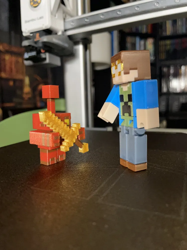 Minecraft Copper Golem Figurine - Free 3D Print Model - MakerWorld