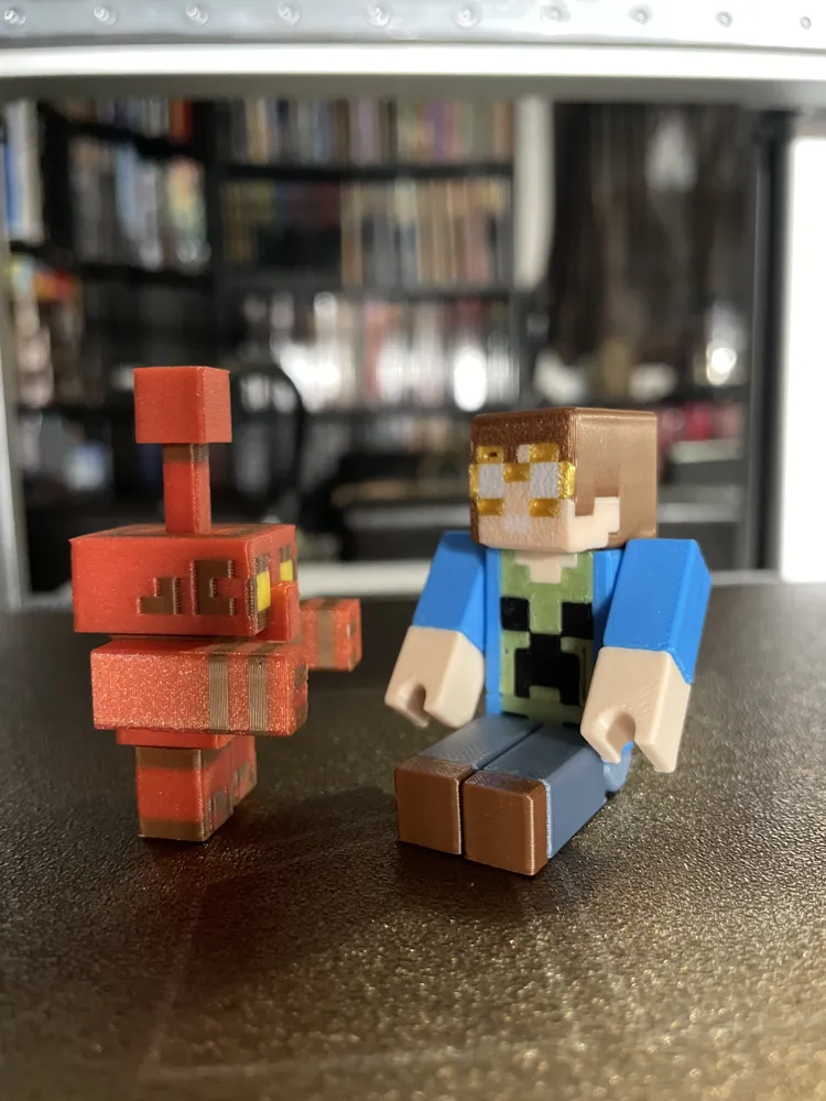 Minecraft Copper Golem Figurine - Free 3D Print Model - MakerWorld