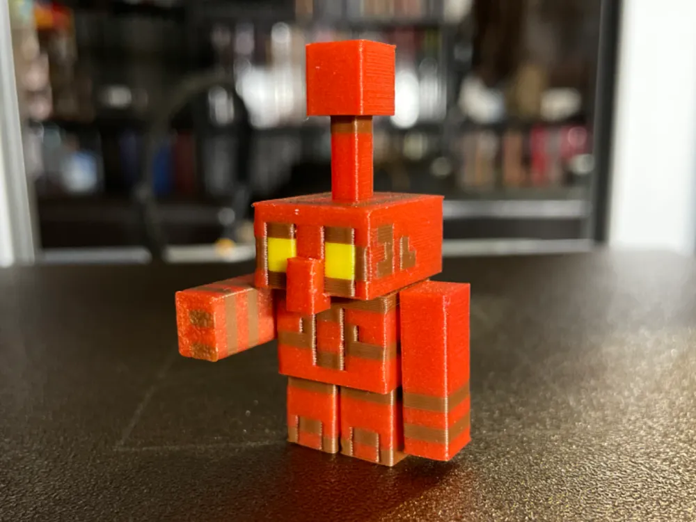 Minecraft Copper Golem Figurine - Free 3D Print Model - MakerWorld