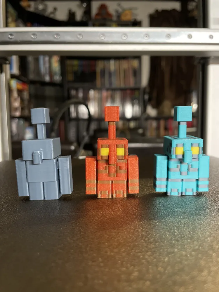 Minecraft Copper Golem Figurine - Free 3D Print Model - MakerWorld