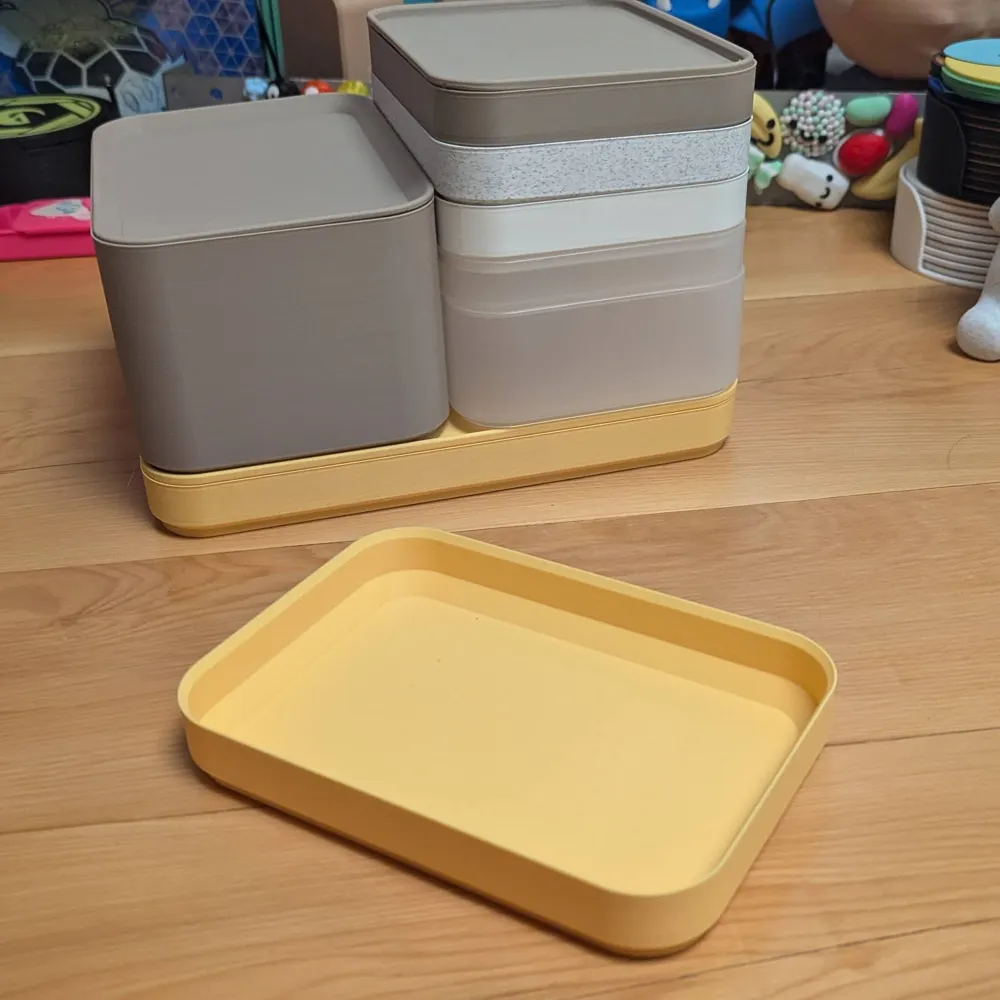 Daiso-Compatible Tray Set – Stackable & Modular by CosmicNimbus ...