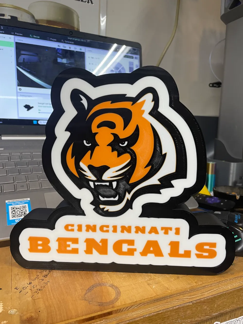 Cincinnati Bengals Light box by Websters Creations - MakerWorld