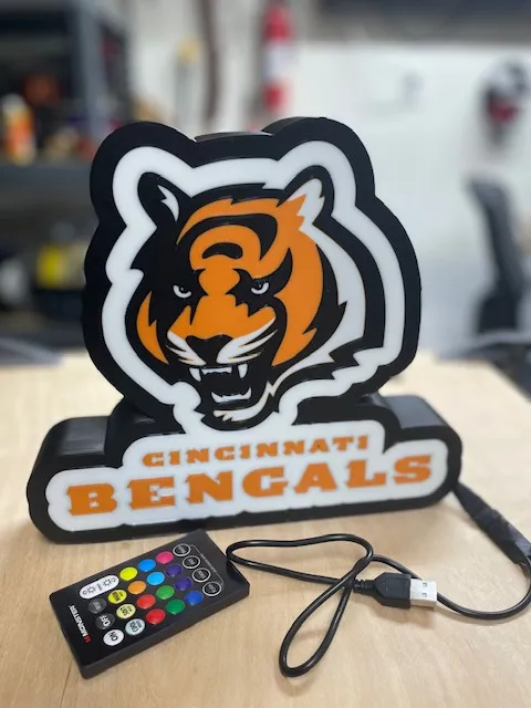 Cincinnati Bengals Light box by Websters Creations - MakerWorld