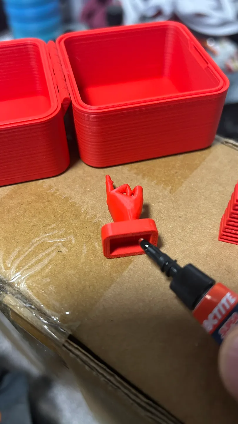 Middle Finger Gift Box with print in place hinge! by JB Designs ...