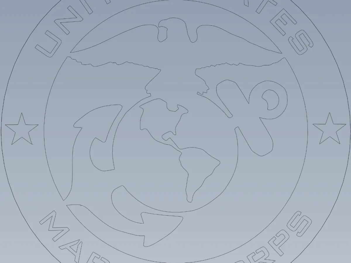 USMC Logo Model - Free 3D Print Model - MakerWorld